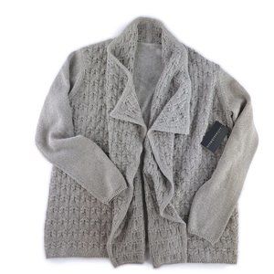 Sofia Cashmere | Sweaters | Sofia Cashmere Cable Waterfall Wrap Open ...
